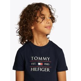 Tommy Hilfiger T-Shirt »TOMMY FLAG HILFIGER REG TEE SS«, mit großem Logo Dark Night Navy 6 (116) 6 (116) T-Shirt von Tommy Hilfiger