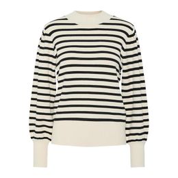 Y.A.S Strickpullover »YASFONNY LS KNIT PULLOVER S. NOOS« Birch Stripes:Black stripes XL (42) XL (42) Kurzer Pullover von Y.A.S