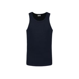 NO EXCESS T-Shirt »Geripptes Unterhemd« dunkelblau XXL XXL Ribbed singlet with a slim fit and comfortable stretch