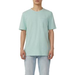 s.Oliver T-Shirt, mit Brusttasche und offenen Kanten OCEAN GREEN S S Flammgarn-Shirt für Herren von s.Oliver