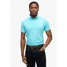 Superdry Poloshirt »ESSENTIAL JERSEY POLO« Neon Sky Blue S S Modernes Polo von Superdry