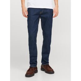 Jack & Jones JACK & JONES Slim-fit-Jeans »JJIGLENN mit Used-Look und Stretchkomfort« Abriebeffekte, modisch, slim fit, Baumwollmischung Blue-Denim 28 - Länge 32...