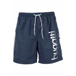 Bugatti Badeshorts »Giovanni« mit großem Logoprint auf dem linken Bein marine 4XL - N-Gr N-Gr 4XL Badeshorts Bugatti mit Logo-Schriftzug