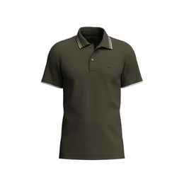 Fynch-Hatton Poloshirt mit Logostickerei dark khaki 4XL 4XL Poloshirt für Herren von Fynch-Hatton