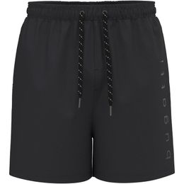 Bugatti Badeshorts »Ramon« Tonal reflektiv Logoprint auf dem linken Bein black S - N-Gr N-Gr S Badeshorts Bugatti