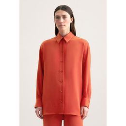 Seidensticker Outdoorbluse 1/1 Uni orange 4XL48 4XL48 Passform: Oversized