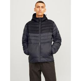 Jack & Jones JACK & JONES Steppjacke »JJESPRINT PUFFER HOOD NOOS« mit Kapuze Asphalt Detail:BLACK BLOCKING XL XL Gesteppte Jacke von Jack & Jones