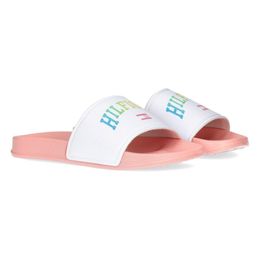 Tommy Hilfiger Badepantolette, Pool Slides, Badeschuh mit buntem Logo pink multi 30 30 Badepantolette von Tommy Hilfiger