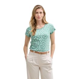 Tom Tailor T-Shirt mit All-Over Print green blue dots XS (34) XS (34) T-Shirt von Tom Tailor