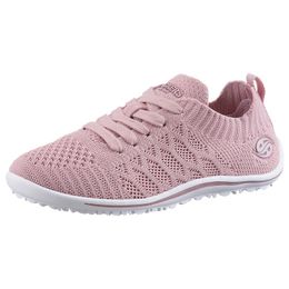 Dockers by Gerli Sneaker, Barfußschuh, Schnürschuh, Freizeitschuh mit herausnehmbarer Sohle rosa 31 31 Leichter Sneaker mit sockenähnlichem Einstieg