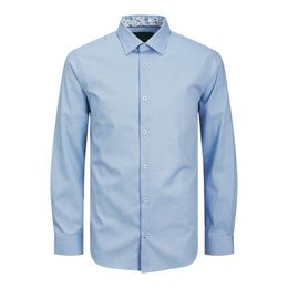 Jack & Jones JACK & JONES Langarmhemd »JPRBLABARNES DETAIL DOBBY L/S SHIRT LN« Chambray Blue L - N-Gr N-Gr L Modernes Hemd von Jack & Jones
