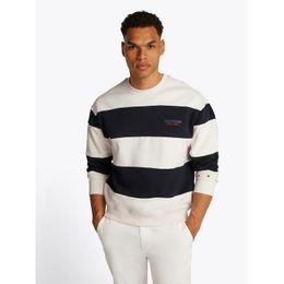 Tommy Hilfiger Sweatshirt &raquo;MONOTYPE STRIPE SWEATSHIRT&laquo;, mit gro&szlig;en Blockstreifen Desert Sky/Ivory Petal S S Sweatshirt von Tommy Hilfiger Menswear