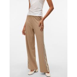 Véro Moda VERO MODA Anzughose »VMBERLIN MW WIDE PANEL PANT NOOS« Silver Mink Detail:PANEL A1 M (38) - Länge 32 Länge 32 M (38) Hose von Vero Moda