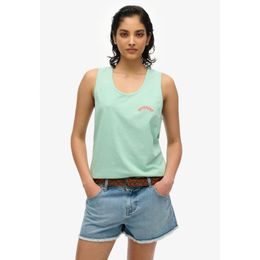 Superdry Tanktop »ESSENTIAL LOGO GD VEST« Spearmint Light Green M M Top von Superdry