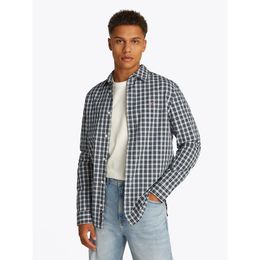 Tommy Jeans Langarmhemd »TJM REG POPLIN CHECK LS SHIRT« Dark Night Navy Small Check XXL - N-Gr N-Gr XXL Kariertes Hemd von Tommy Jeans