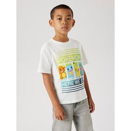 name it T-Shirt »NKMMABR POKEMON NREG SS TOP BOX NOOS SKY« mit großem Pokémon-Frontmotiv Cloud Dancer (blank) 116 116 Shirt von name it für Jungen