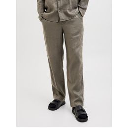 Jack & Jones JACK & JONES Chinohose »JPSTKARL LAWRENCE LINEN CHINO SN« Tea Leaf XXL - N-Gr N-Gr XXL Lässige Hose mit Bündchen von Jack & Jones