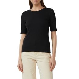 s.Oliver T-Shirt gerippt und mit Stretch BLACK 34 34 T-Shirt von s.Oliver Red Label