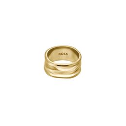 BOSS Fingerring »RIPPLE« gelbgoldfarben 58 BOSS Schmuck - Damenring