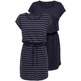 Only Shirtkleid »ONLMAY LIFE S/S DRESS 2 PACK CS JRS« 2er-Pack, Sommerkleid Night Sky Detail:PACK NIGTH SKY STRIPE CLOUD DANCER (NADIA) XXL (44) -...