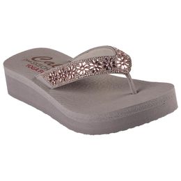 Skechers Zehentrenner »VINYASA-WILD DAISIES« mit Yoga Foam taupe 37 37 Eleganter Zehentrenner für den Sommer