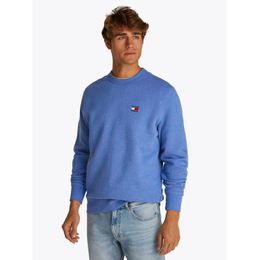 Tommy Jeans Sweatshirt »TJM REG BADGE CREW EXT« Mit Rundhalsausschnitt Tempo Blue Melange XXL XXL Lässiges Sweatshirt von Tommy Jeans