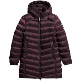 Superdry Steppjacke »HOODED FUJI MID PADDED JACKET« Smoky Aubergine Purple XS XS Moderne Pufferjacke von Superdry