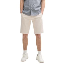 Tom Tailor Herren Tom Tailor Chinoshorts Sommerhose mit G&uuml;rtel wei&szlig; 30, N-Gr