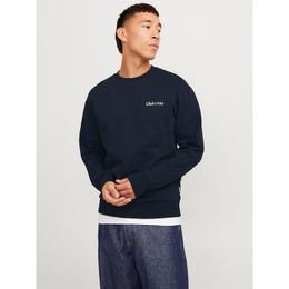 Jack & Jones JACK & JONES Sweatshirt &raquo;JJEBRADLEY GRAPHIC SWEAT CREW NOOS&laquo;, mit Front und Back Print Sky Captain L L Sweater von Jack & Jones