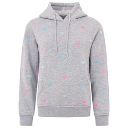 Zwillingsherz Hoodie &raquo;"Hearts"&laquo;, mit Mini Me Style f&uuml;r M&uuml;tter & T&ouml;chter Light Grey Melange SM (S/M) SM (S/M) All-Over-Muster