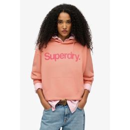 Superdry Kapuzensweatshirt »CORE LOGO CITY HOOD« Peach Amber Pink XS XS Cooler Hoodie von Superdry