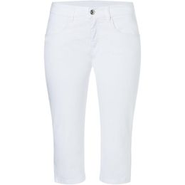 MAC Caprihose »Capri-Summer-Clean« Sommerhose Kniebedeckend mit kleinem Schlitz am Saum white 48 - Länge 19 Länge 19 48 Capri-Summer-Clean von MAC