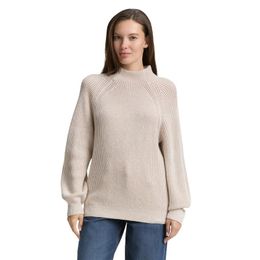 Tom Tailor Strickpullover mit Rippstruktur soft taupe rib structure XXL XXL Pullover von Tom Tailor