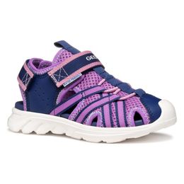 Geox Sandale »J SANDAL AIRADYUM GI«, Wasserschuh, Badesandale für Spaß am Wasser lila-navy 27 27 Geox-Trekking-Sandale mit wasserfreundlicher...