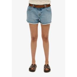 Superdry Jeanshotpants »MID RISE DENIM HOT SHORT« Ice Pool Pale Blue 29 - N-Gr N-Gr 29 Coole Jeansshorts von Superdry