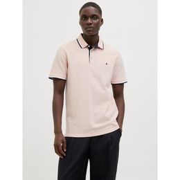 Jack & Jones JACK & JONES Poloshirt »JJEPAULOS POLO SS NOOS« mit Logo Stickerei Peach Parfait Detail:PLAY XS XS Herren-Poloshirt von Jack & Jones