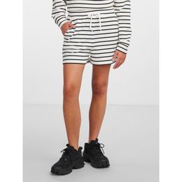 Pieces Sweatshorts &raquo;PCCHILLI SUMMER HW SHORTS STRIPE NOOS BC&laquo; Cloud Dancer Stripes:Black XS (34) - N-Gr N-Gr XS (34) Gestreifte Shorts von Pieces