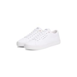 Tommy Hilfiger Sneaker »TH HI VULC LOW CORE CANVAS«, Freizeitschuh, Halbschuh, Schnürer mit weich gepolstertem Schaftrand weiß 41 41 Schnürer mit...