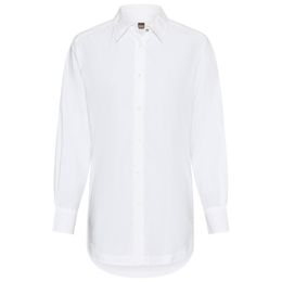 BOSS Orange Hemdbluse &raquo;Bostucci Premium Damenmode&laquo; mit Kellerfalte am R&uuml;cken White 100 34 34 Hemd von BOSS Orange Womenswear