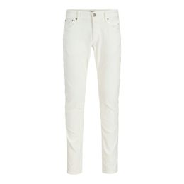 Jack & Jones JACK & JONES Slim-fit-Jeans »JJIGLENN Slim-Fit mit Stretch und praktischer 5-Pocket-Form« mit Abriebeffekten White Denim 30 - Länge 30 Länge 30 30...