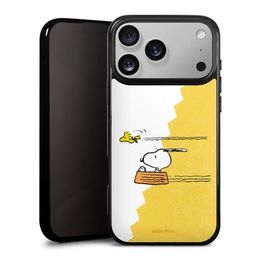 DeinDesign iPhone 17 Pro Max Handy Silikon H&uuml;lle Case schwarz Handyh&uuml;lle Snoopy Peanuts Children