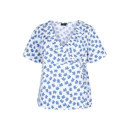ZIZZI Bluse 'Lola' Damen Gr&ouml;&szlig;e XL/XXL blau / wei&szlig;