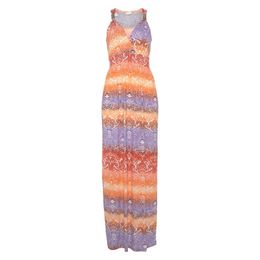 Lascana Sommerkleid Damen Gr&ouml;&szlig;e 34 lila / orange / rot Winterkleid