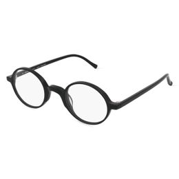 Fielmann LN 048 CL Brille Unisex | Fassung: Vollrand, Rund, Schwarz