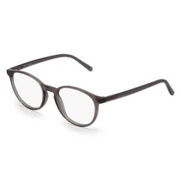 Fielmann JIL 005 CL RILEY Brille Unisex | Fassung: Vollrand, Panto, Grau Transparent