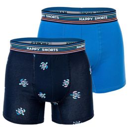 Happy Shorts Boxer shorts male Blue size XXL