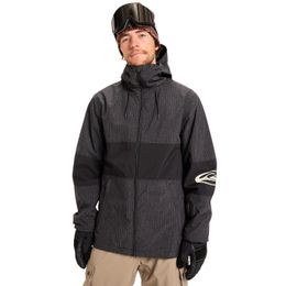Snowboardjacke Quiksilver "High In The Hood", Herren, Gr. XS, schwarz, 93% recyceltem Polyester, 7% Polyamid, Jacken