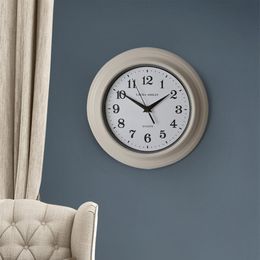 Wanduhr Laura Ashley "Newgale", grau, H:26cm, Wanduhren