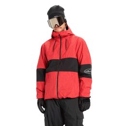 Snowboardjacke Quiksilver "High In The Hood", Herren, Gr. S, samba, 93% recyceltem Polyester, 7% Polyamid, Jacken