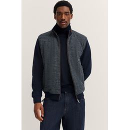 Sweatjacke Bugatti "Regular Fit", Herren, Gr. XXL, 390, marine, Sweatware, 75% Baumwolle, 25% Polyester, unifarben, regular fit, ohne Ausschnitt, Rippbündchen, Sweatjacken, mit Stehkragen und aus Baumwollmix
